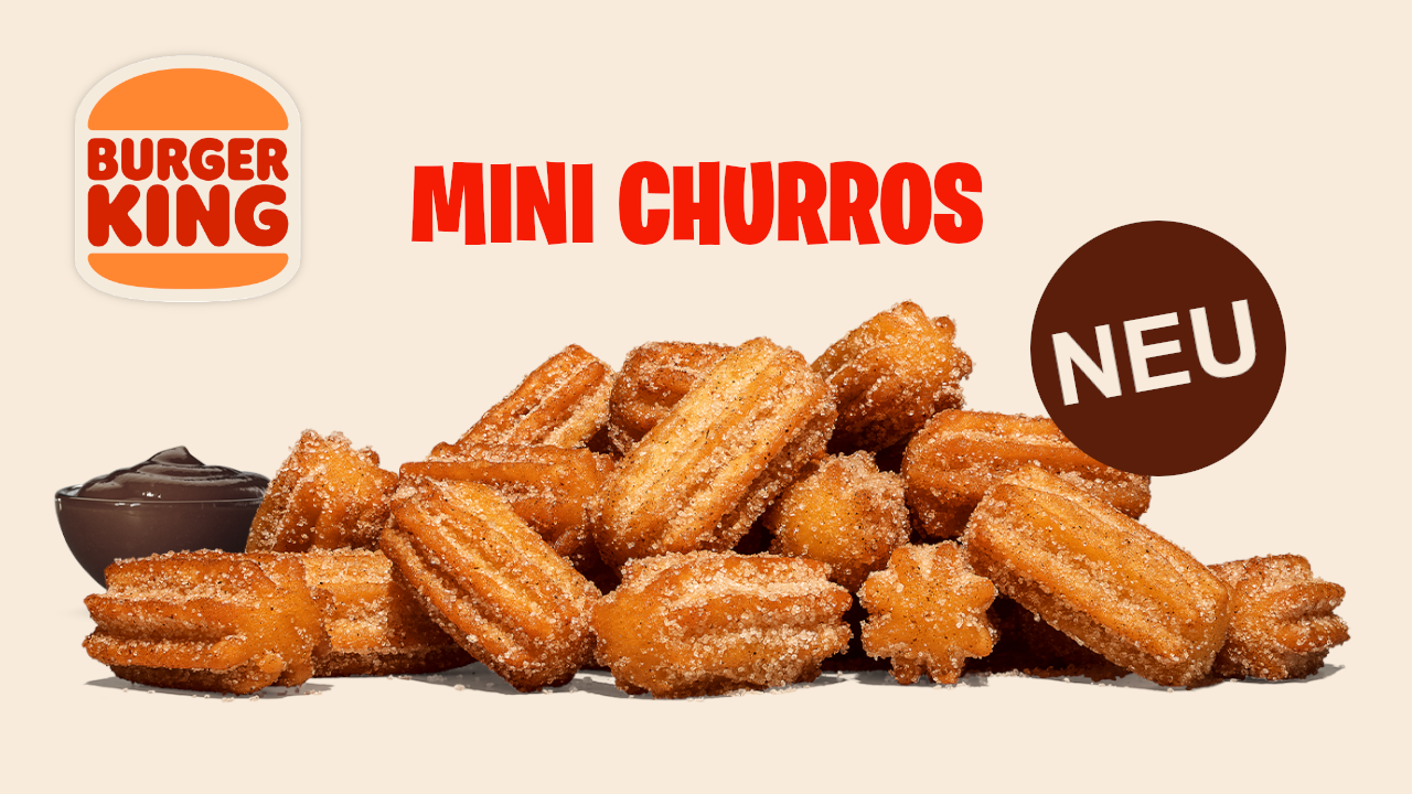 Burger King: Mini Churros mit Zimt und Zucker ab Juni 2024