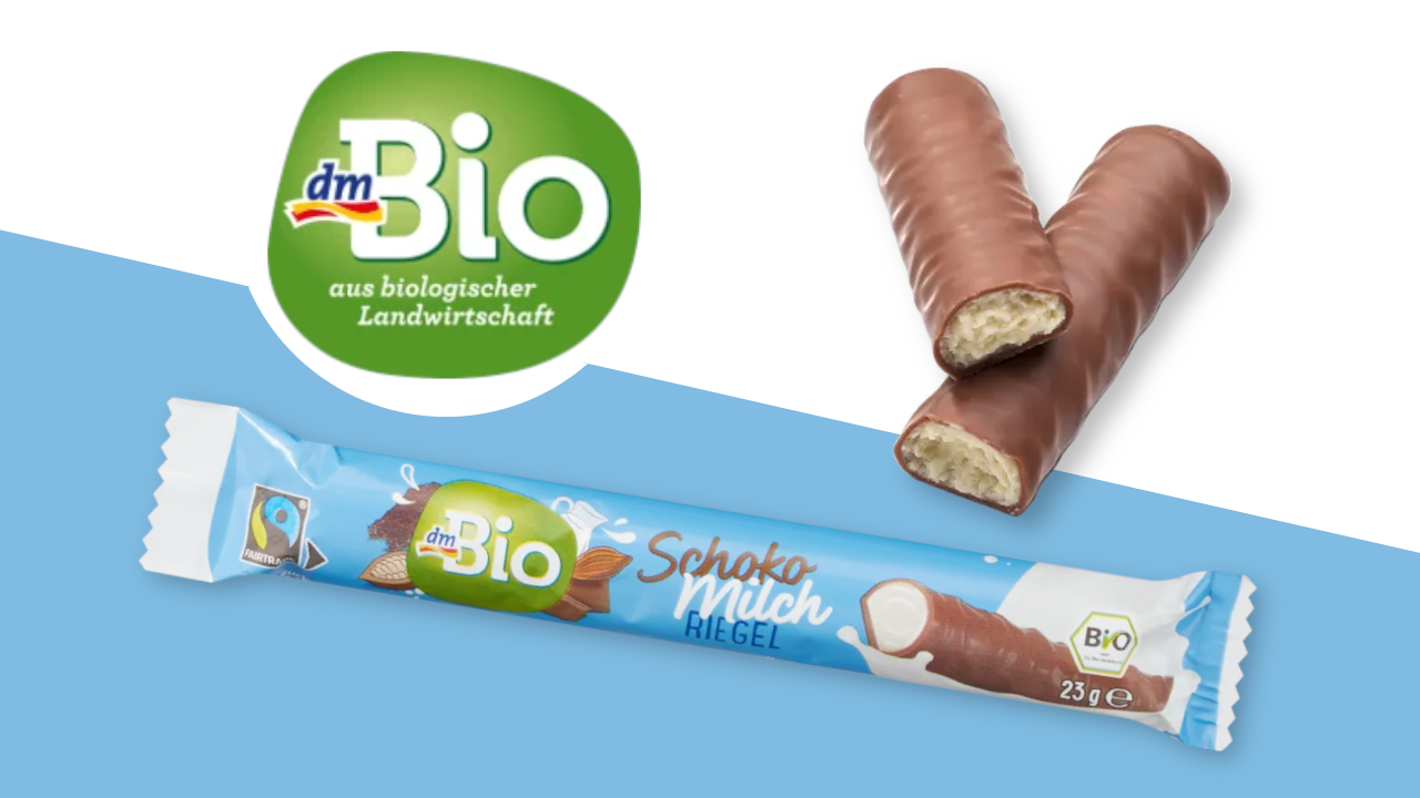 Neuer dmBio Schoko-Milch Riegel bei DM-Drogeriemarkt