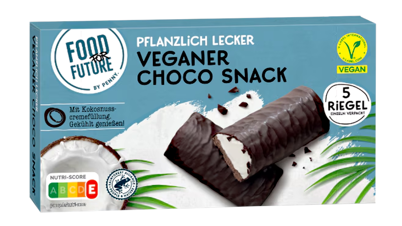 Penny: Food for Future Veganer Kokossnack Riegel